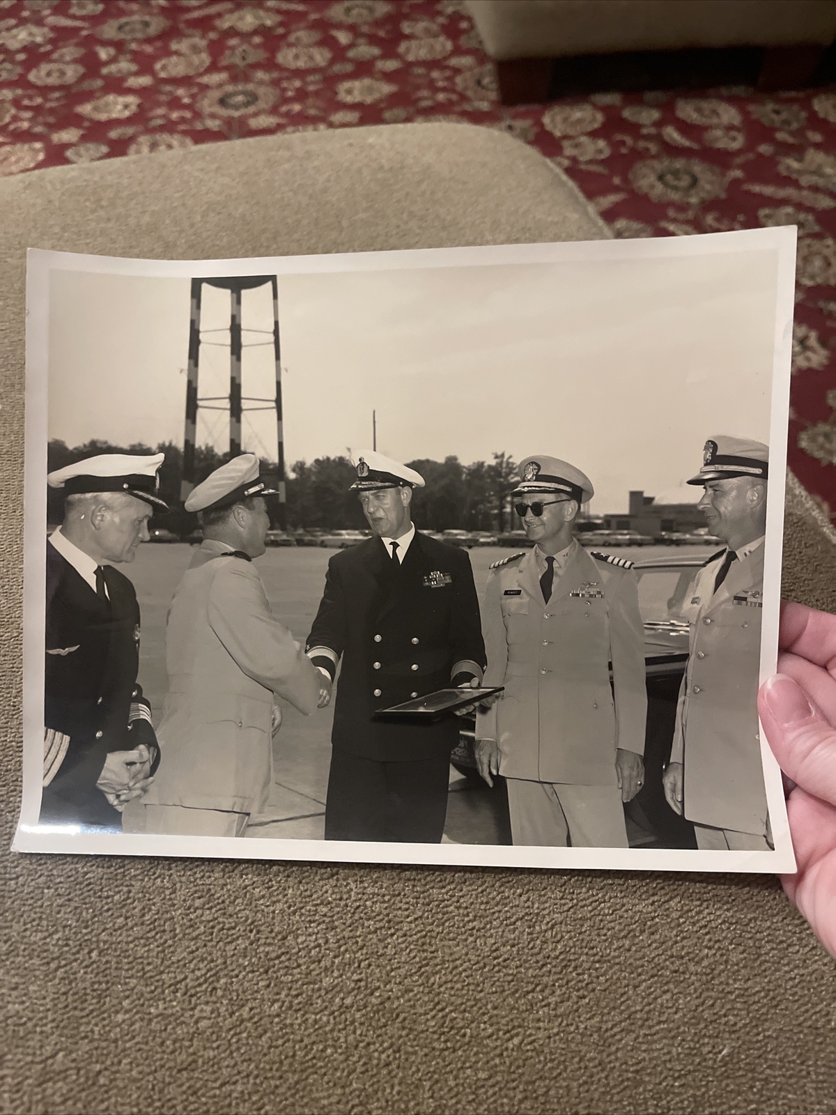 VINTAGE Old B&W Photo 1965 US Navy Admiral And Captain 8x10 (TD) | eBay