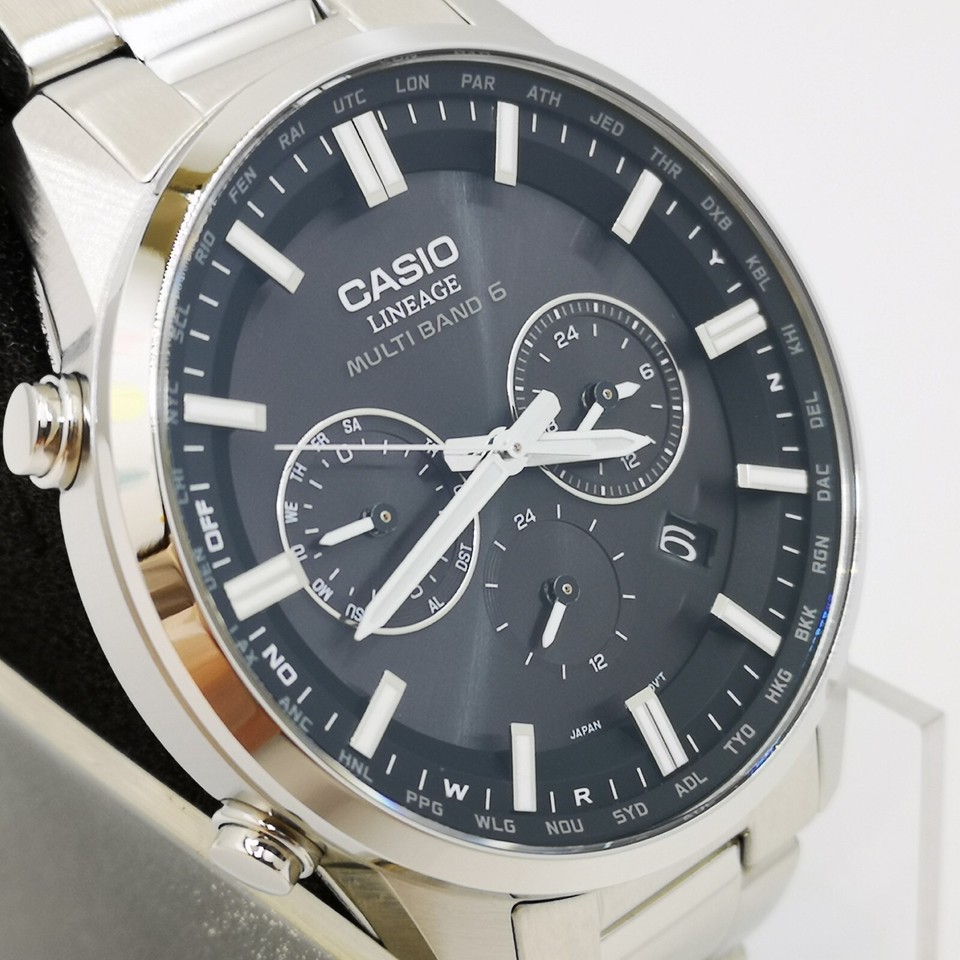 CASIO LINEAGE LIW-M700D-1AJF Black Multiband 6 Solar Men's Watch New in ...
