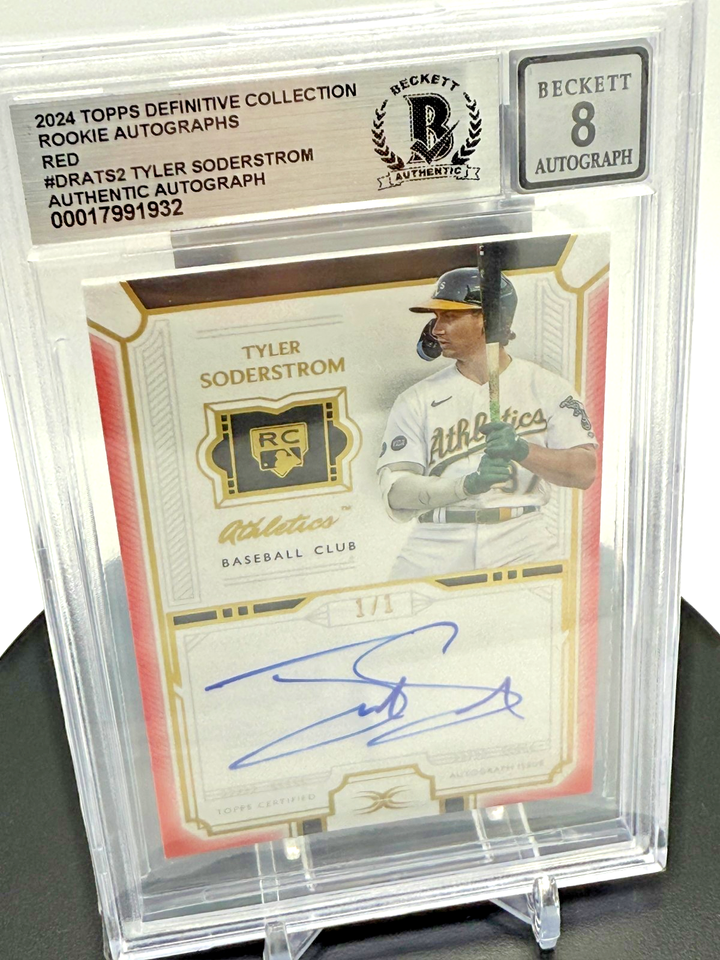 2024 Topps Definitive Rookie Autographs Tyler Soderstrom Rookie Auto 1/ ...