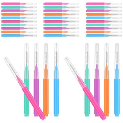 100 Pcs Interdental Brush Flossing Toothbrush Office between Pick | eBay UK