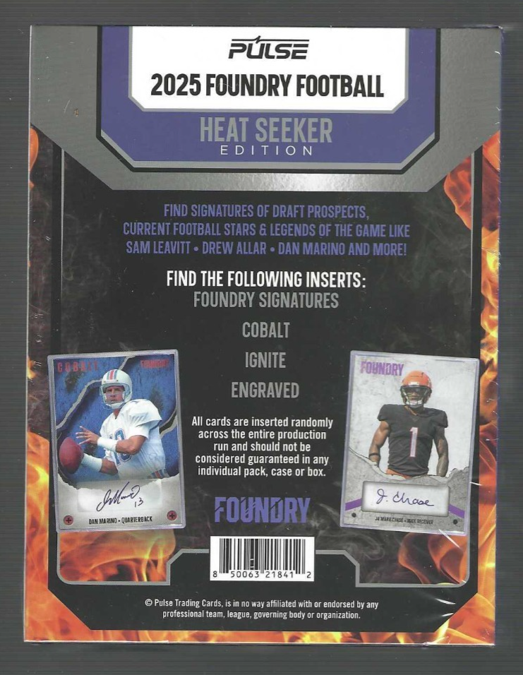 2025 PULSE FOUNDRY FOOTBALL HEAT SEEKER EDITION FACTORY SEALED HOBBY ...
