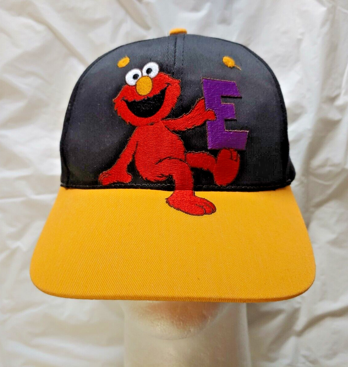 Vintage Sesame Street Elmo Letter E Snapback Hat / Ca… - Gem