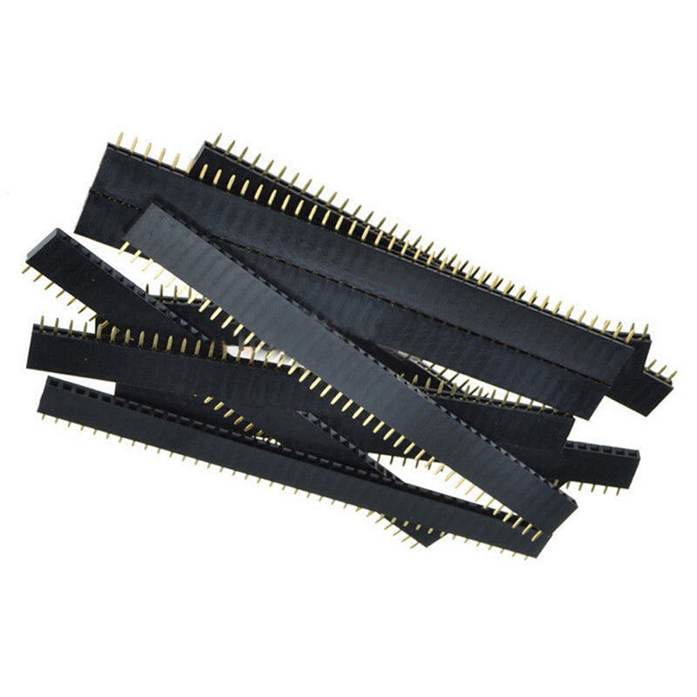 10PCS 40Pin 2.54mm Single Row Straight Female Pin Header Strip PBC ...
