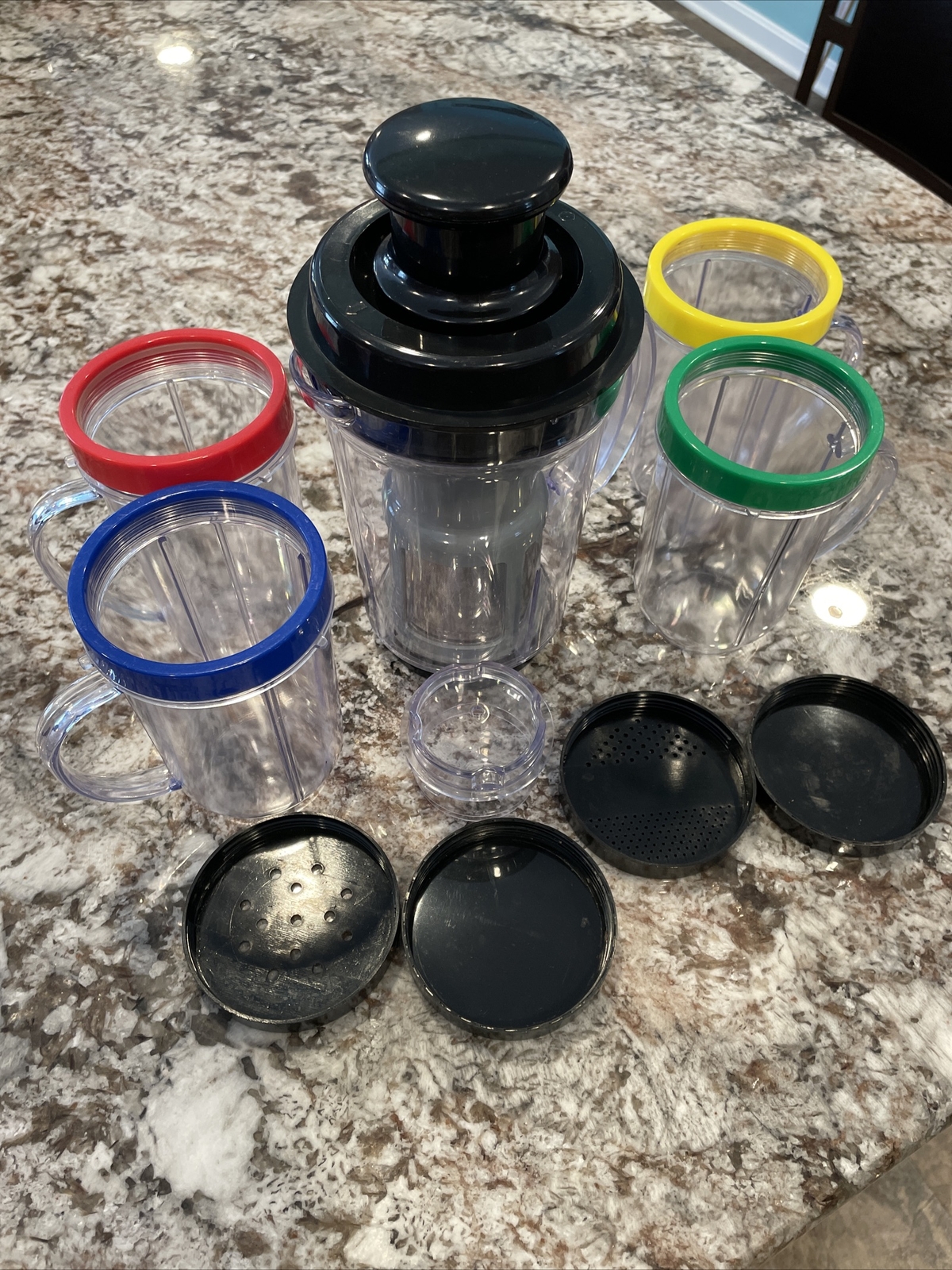 The Magic Bullet Cups Lids Rings Lot - as Pictured Used | eBay