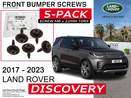 2017-2023 LAND ROVER DISCOVERY LAND ROVER FRONT BUMPER SCREWS (D ...