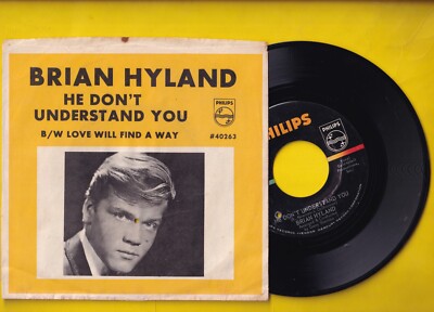 Brian Hyland US p/s 45rpm single- He Don't Understand / Love Will Find ...