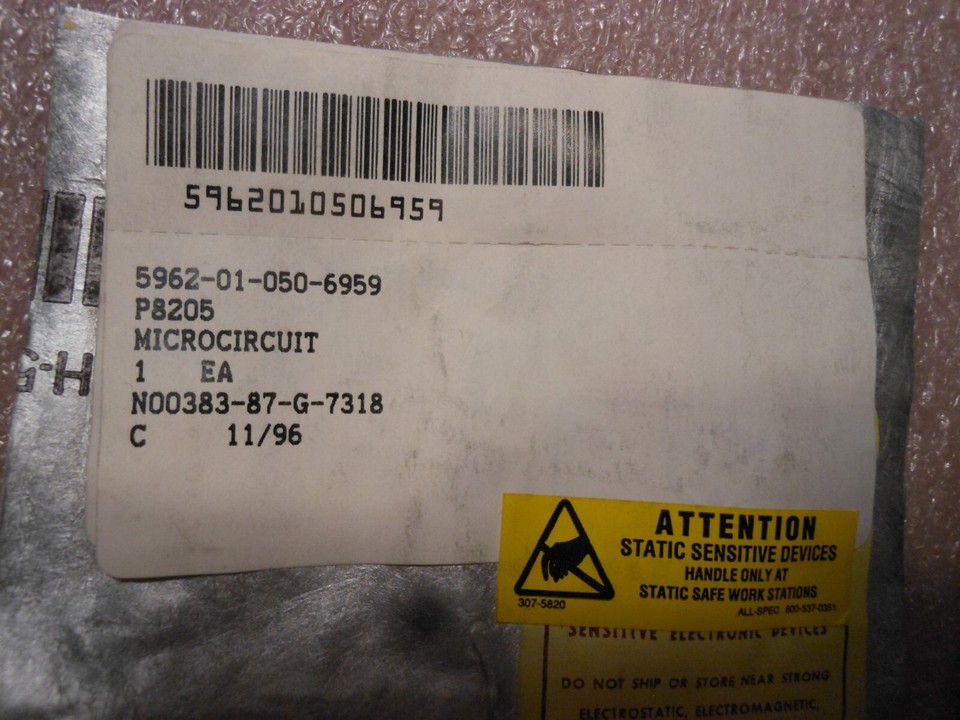 INTEL MICROCIRCUIT PART # P3205 NSN: 5962-01-050-6959 | eBay