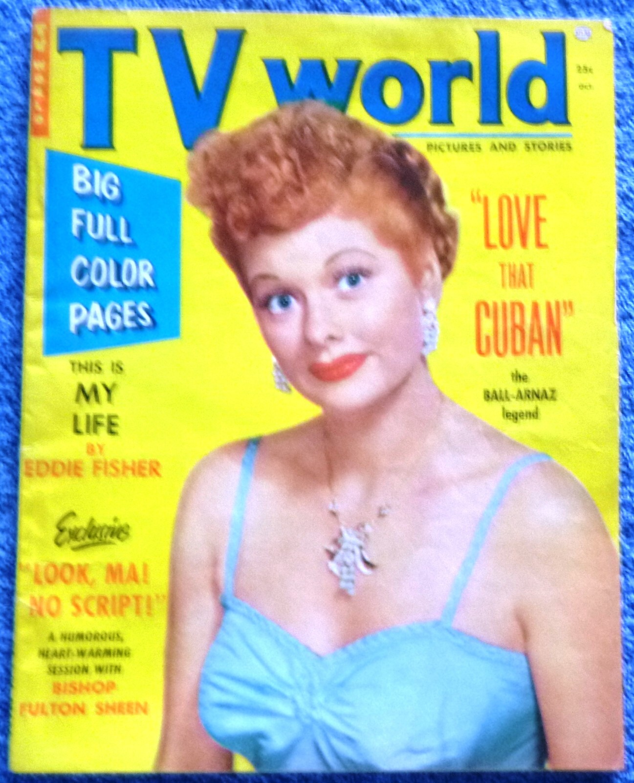 LUCIOUS LUCILLE BALL COVER + story TV World (10/53) Ann Sothern Roy ...