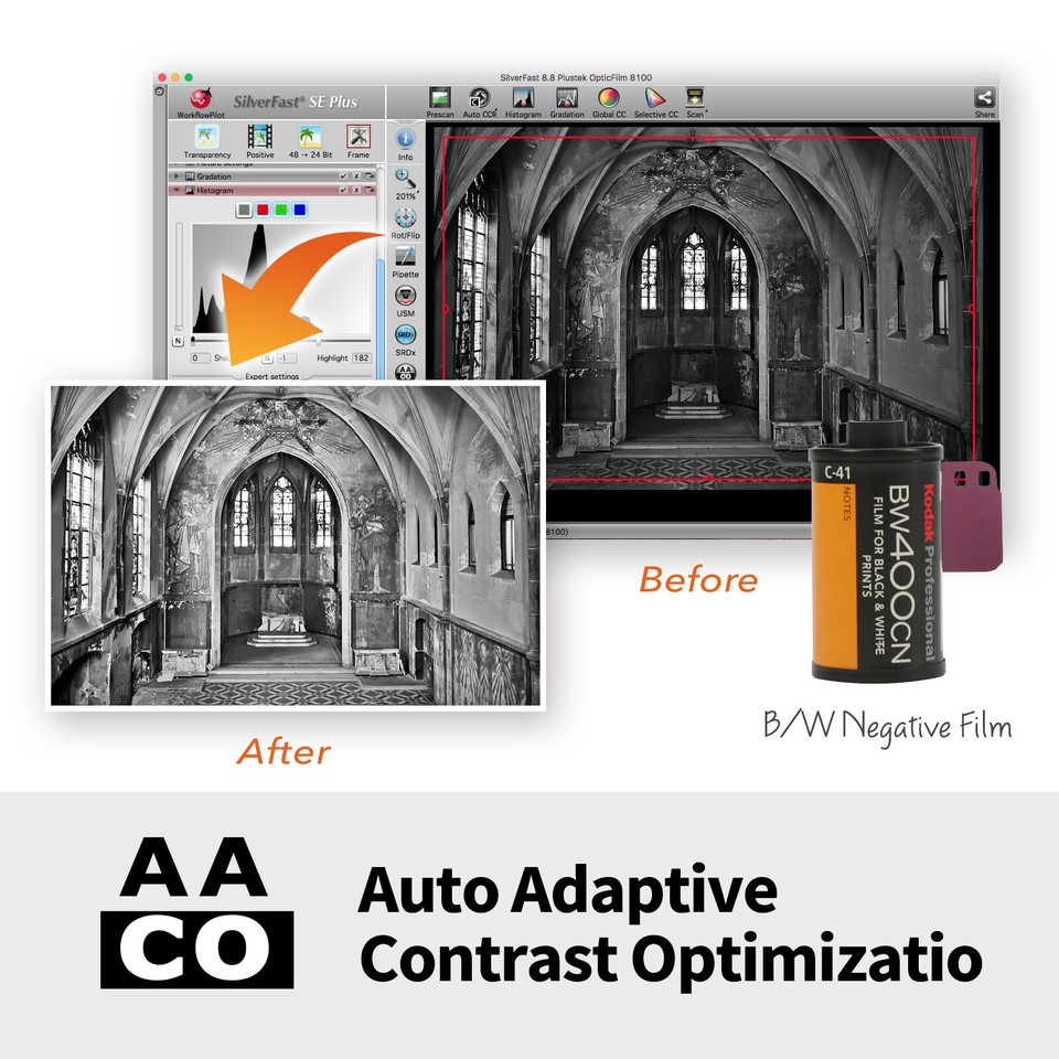 Plustek 35mm Film & Slide Scanner 8200i Ai | SilverFast Ai studio | IT8 ...