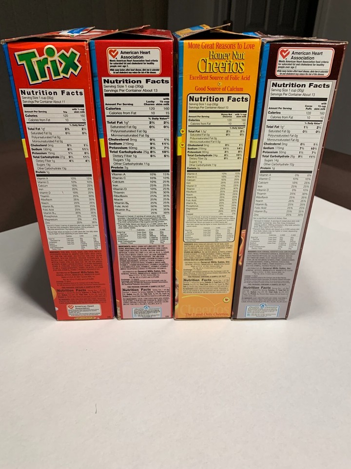 PEZ Mini Cereal Dispensers Cheerios Cocoa Puffs Lucky Charms Trix with ...