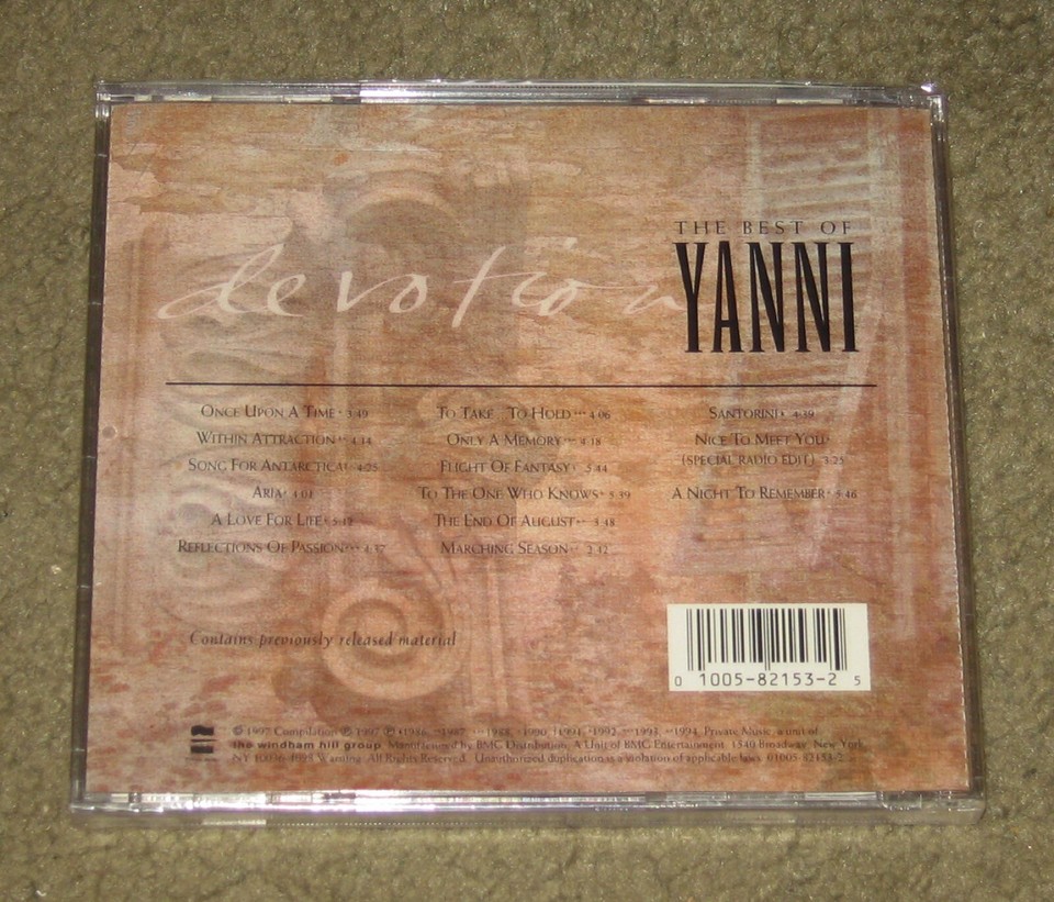 Yanni - Devotion: The Best Of Yanni (CD, 1997, Private Music) | eBay