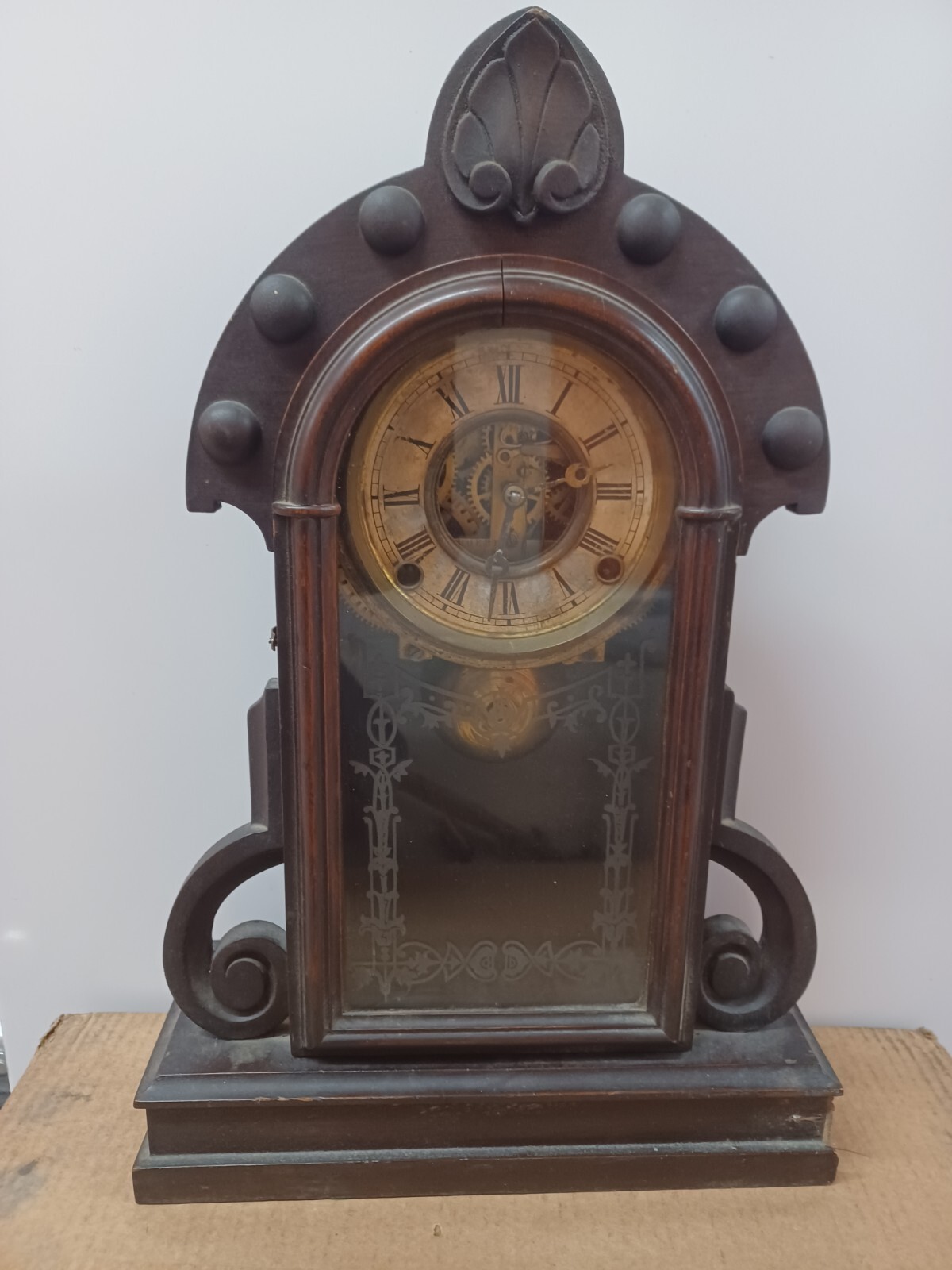 ANTIQUE KROEBER PARLOR CLOCK. WORKS | eBay