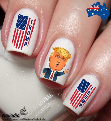 Republican Party Donald Trump Support Nail Art Decal Sticker | eBay