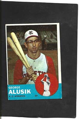 1963 Topps MLB # 51 George Alusik | eBay