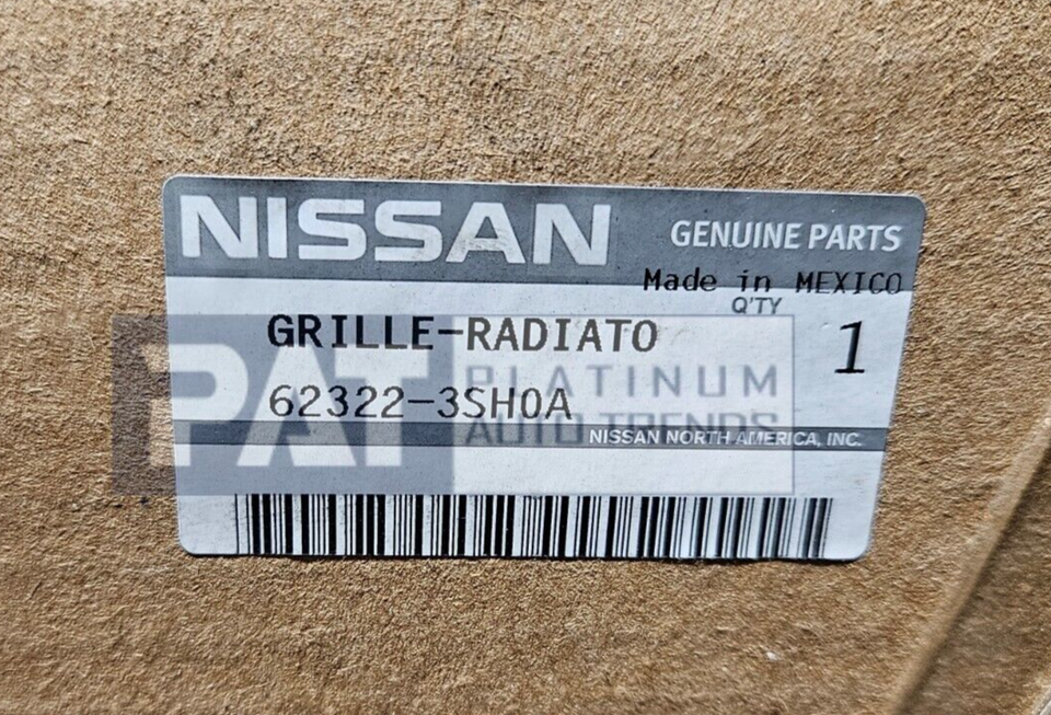 GENUINE NISSAN SENTRA 2013-2015 SIGHT SHIELD / GRILLE UPPER COVER ...