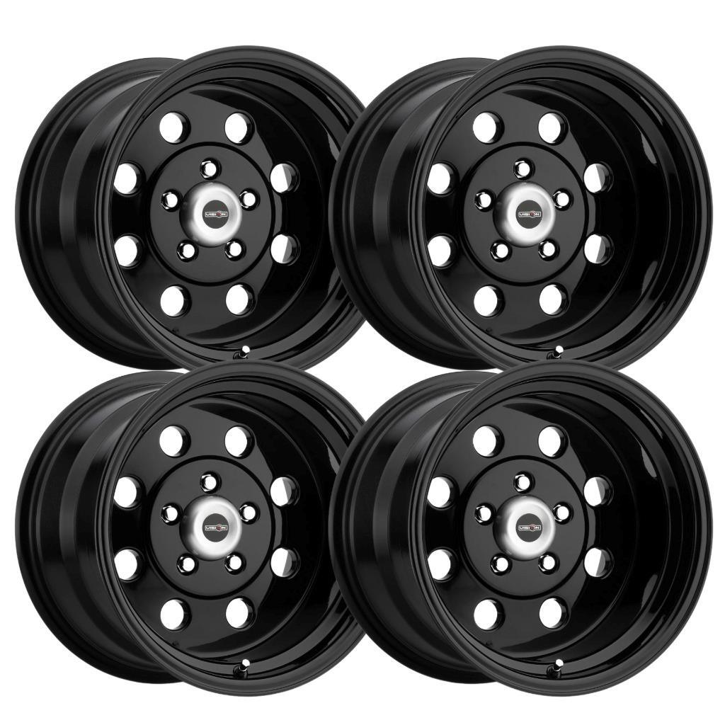(Set-4) Vision 531 Street Lite 15x10 5x4.75 -25mm Gloss Black Wheels 15 ...