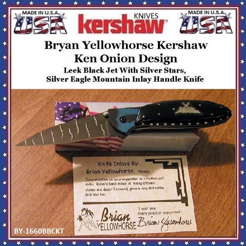 Kershaw Knives Presents BY-1660BBCKT Brian Yellowhose Kershaw Leek ...