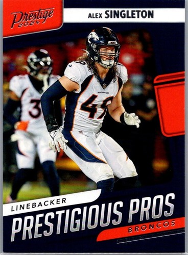 Alex Singleton 2024 Panini Prestige #PP-ASN Denver Broncos Prestigious Pros | eBay