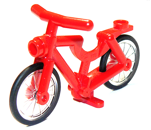 Lego Red Bicycle (1-Piece Wheels) Riding Cycle Accessory | eBay
