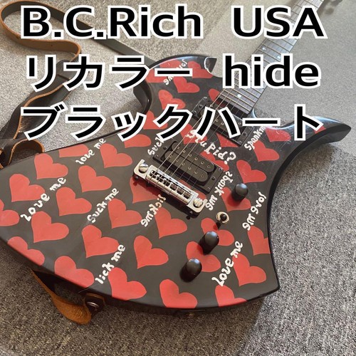 B.C.Rich Bc Rich Hide Yellow Heart Black Paint | eBay