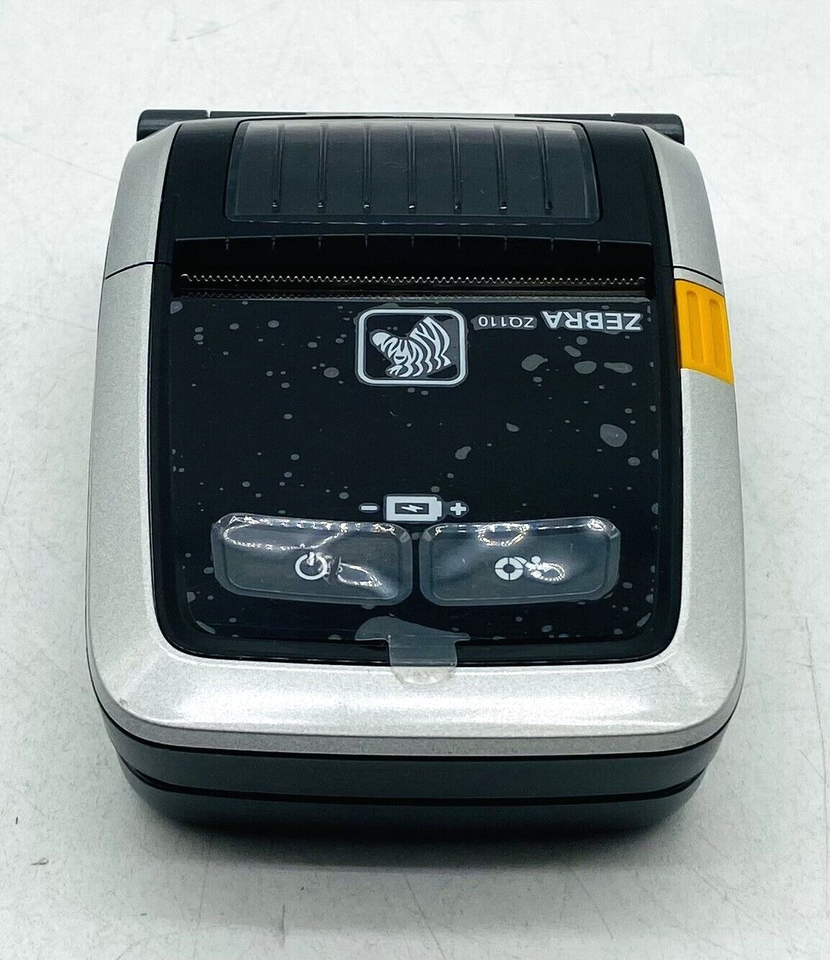ZEBRA ZQ110 MOBILE THERMAL PRINTER ZQ1-0UG10010-00 w/PWR ADAPTER/BATT ...