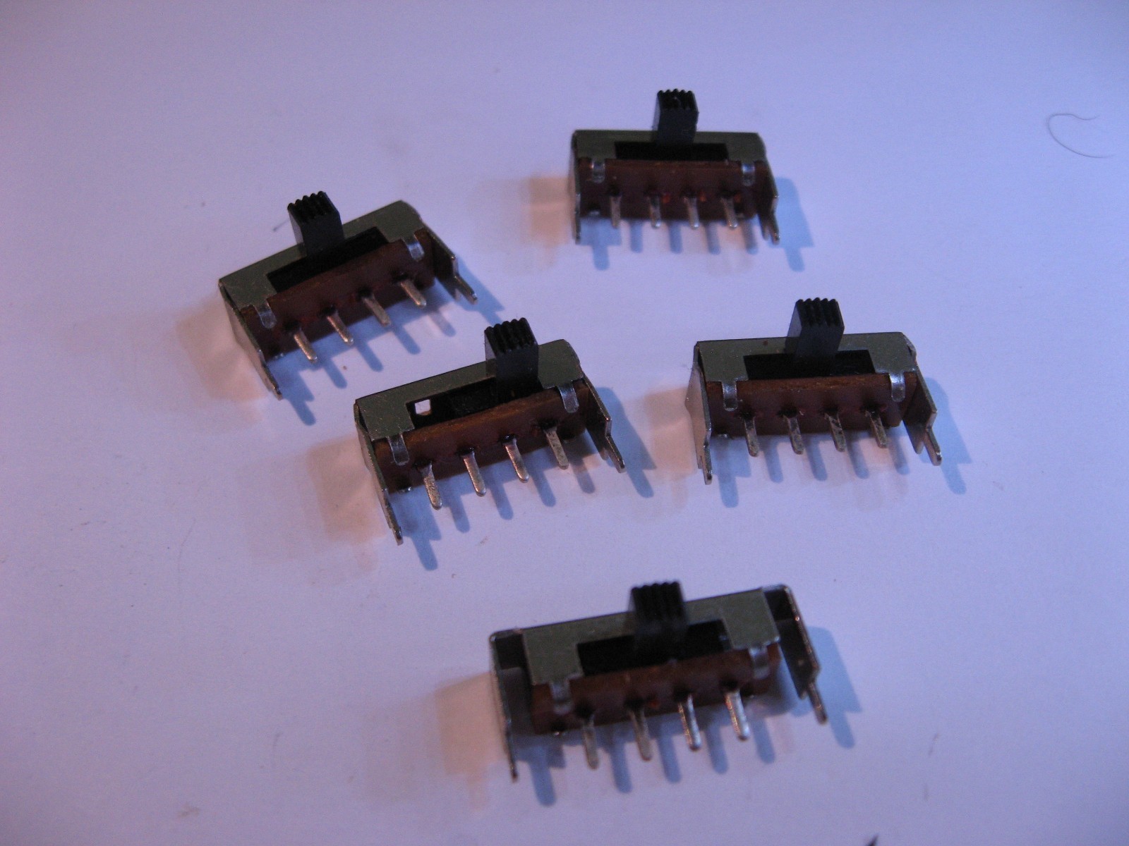 Slide Switch 3 Position Right Angle PCB Mount Low Voltage - NOS Qty 5 ...