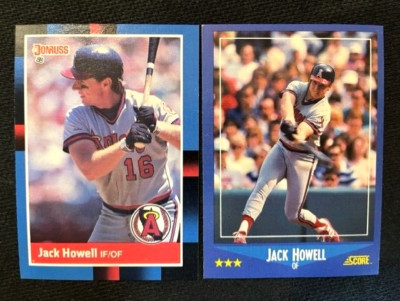 MLB - Jack Howell 1988 Donruss & 1988 Score Baseball - Angels | eBay