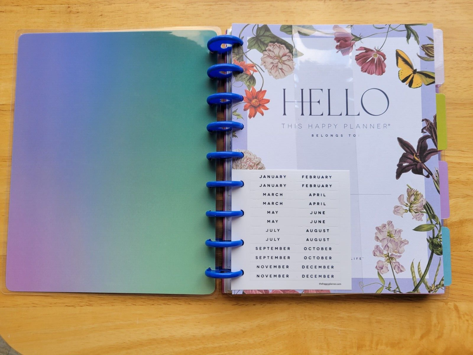 Happy Planner "Seeds of Joy" Classic Dashboard Layout Planner | eBay