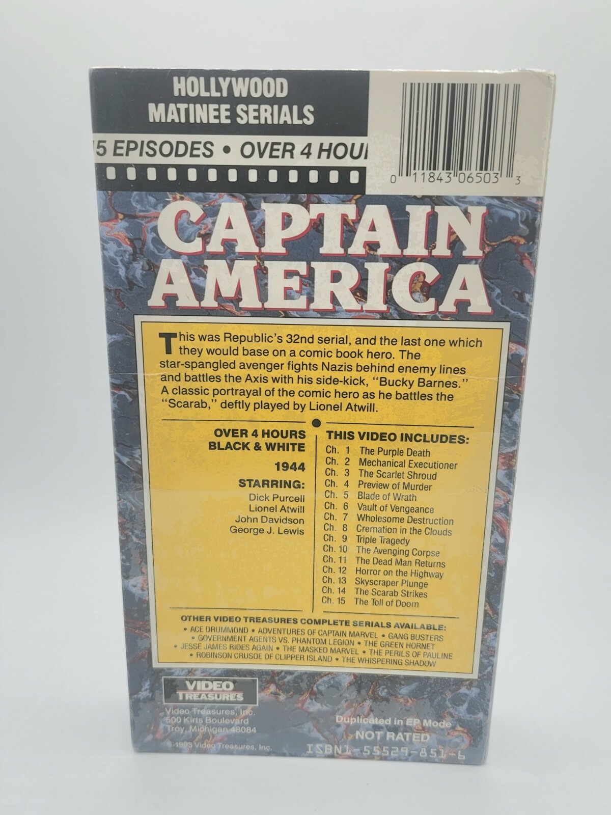 Captain America (VHS, 1993) Vintage Classic Captain America. ReSeal | eBay