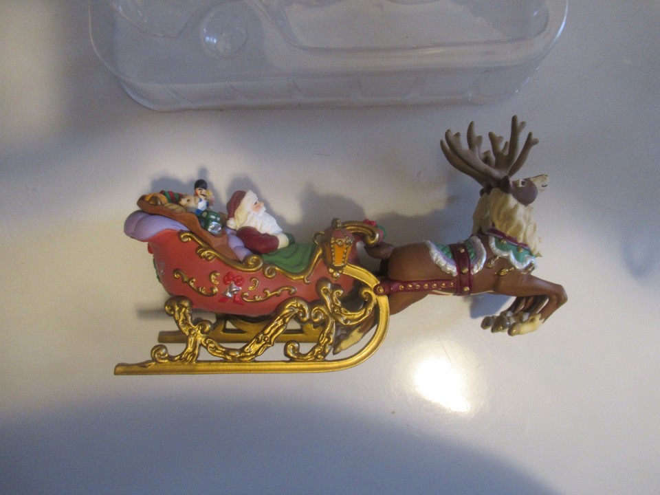HALLMARK Keepsake Christmas Ornament Santa's Magical Sleigh 1997 Mint ...