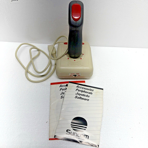 Suncom Tac30 Joystick 9-Pin Controller For Atari & Commodore C64 2600 ...