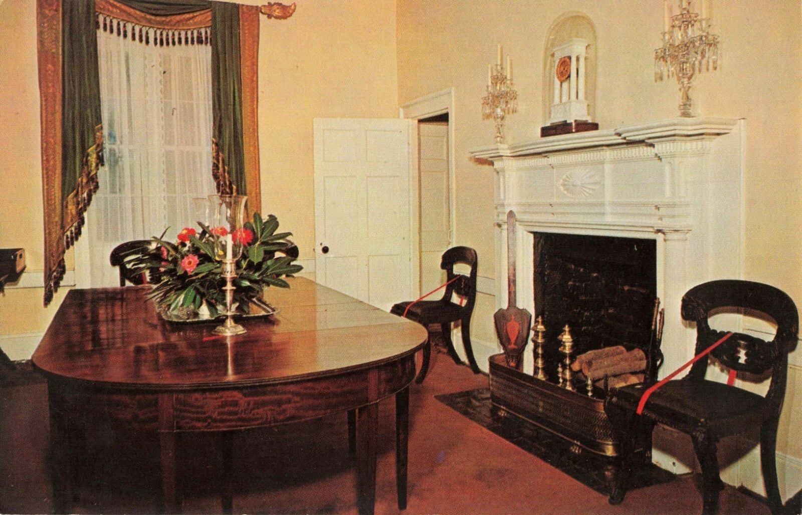 Postcard Dining Room Ash Lawn James Monroe Home Charlottesville ...