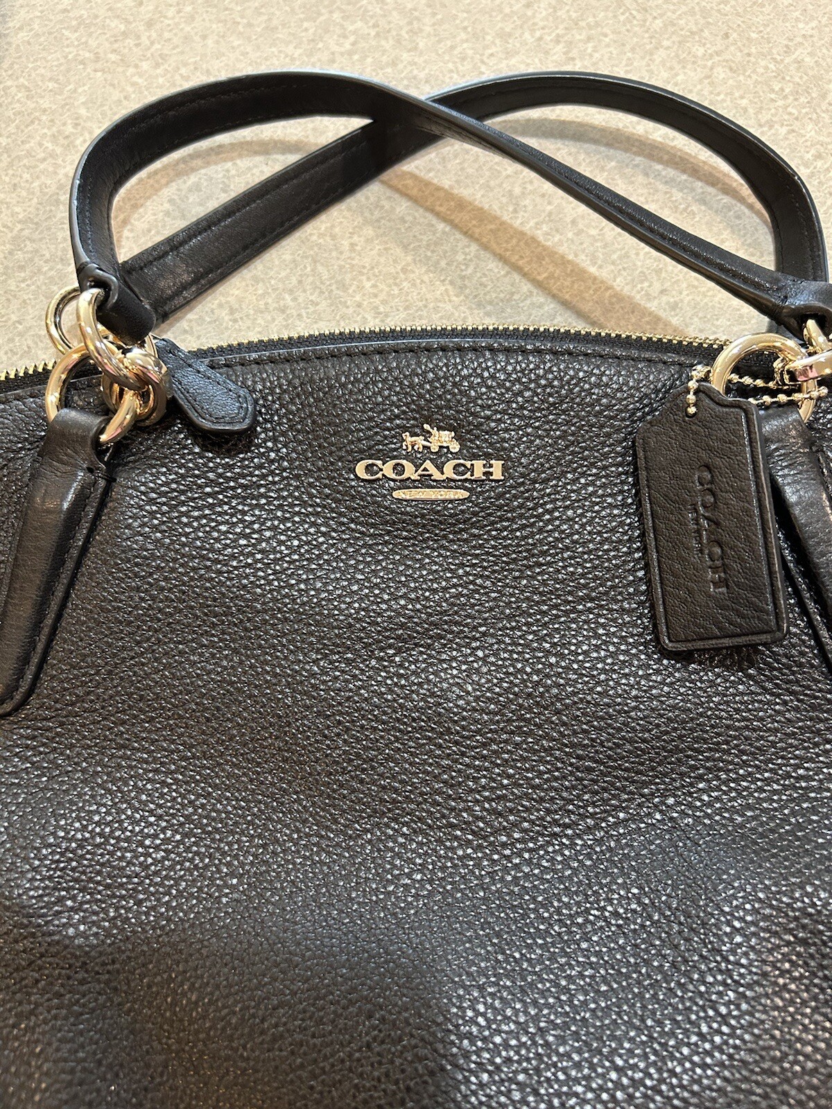 Coach F28993 Kelsey Leather Shoulder Handbag - Black for sale online | eBay