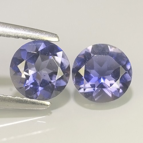 1.26CTS BEAUTIFUL NATURAL SAPPHIRE COLOR IOLITE 6MM ROUND SHAPE-REF ...