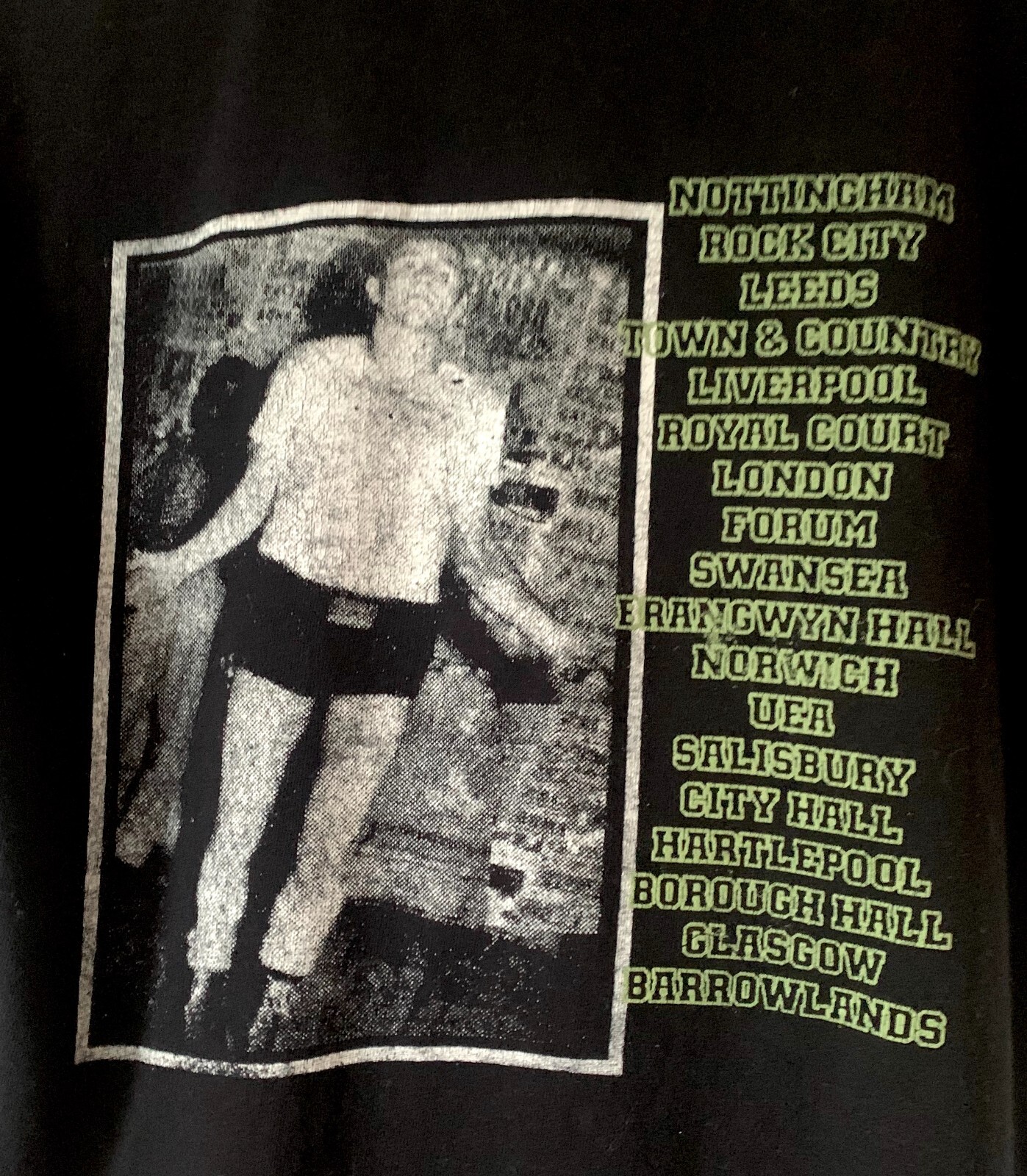 Morrissey Suedehead vintage black rock tour t-shirt S… - Gem