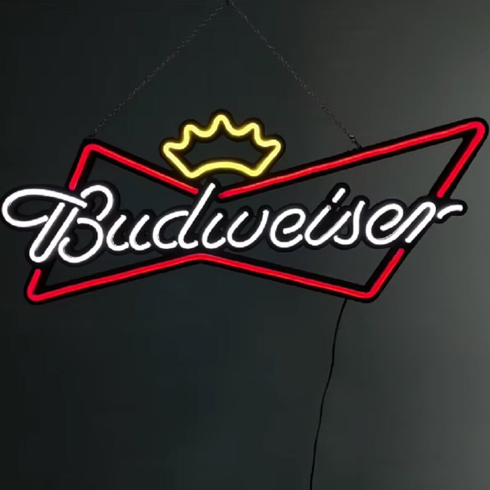 Budweiser Neon Light Sign Bar Pub Club Led Light Sign LED Budweiser ...