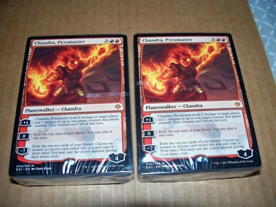 MTG Magic 2x Chandra Pyromaster Planeswalker Sealed Deck Archenemy ...