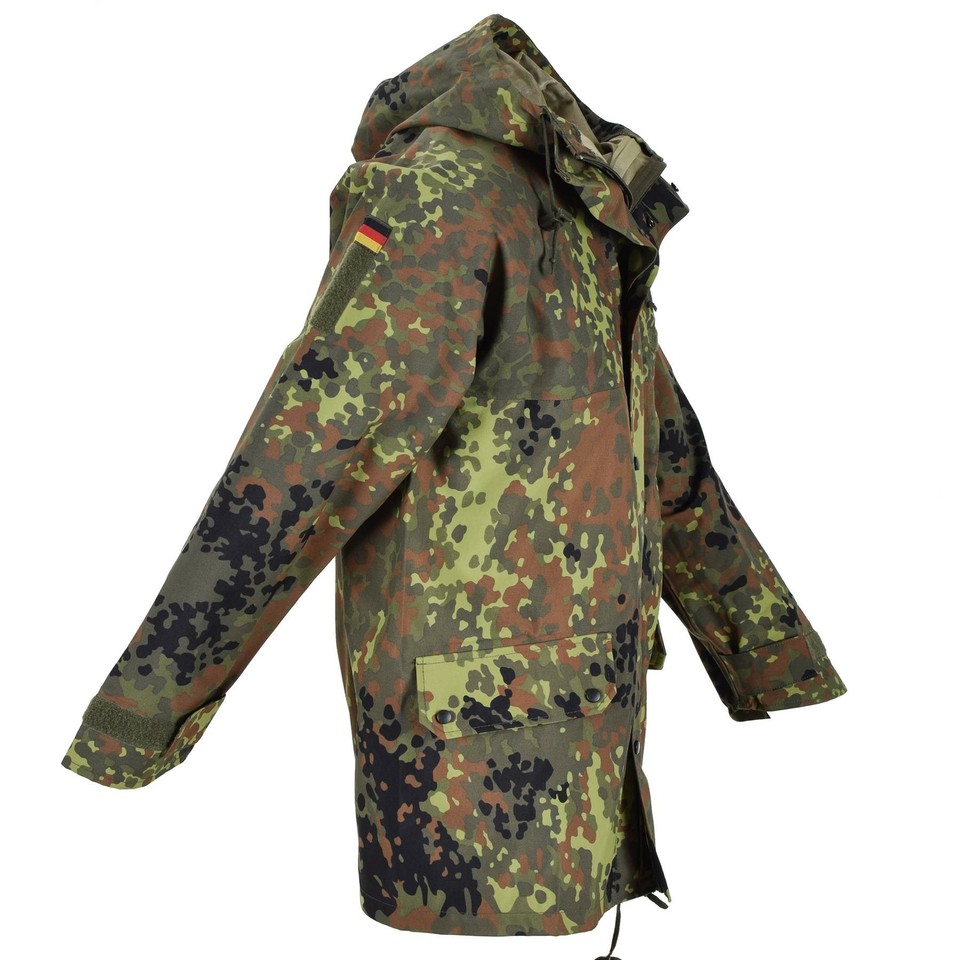 Mil-Tec brand German army field Jacket GoreTex Flecktarn camo ...