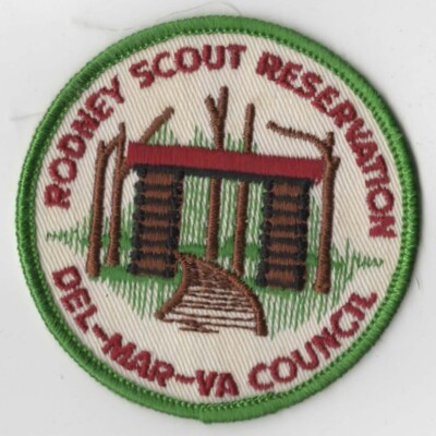 Rodney Scout Reservation Del-Mar-Va Council BSA Patch GREEN Bdr ...