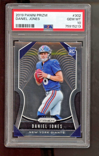 2019 Panini Prizm DANIEL JONES ROOKIE RC #302 PSA 10 GIANTS | eBay
