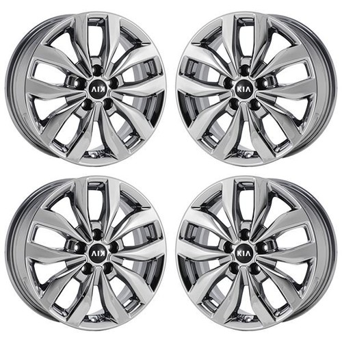 17" KIA OPTIMA PVD BRIGHT CHROME WHEELS-C RIMS FACTORY OEM 74690 ...
