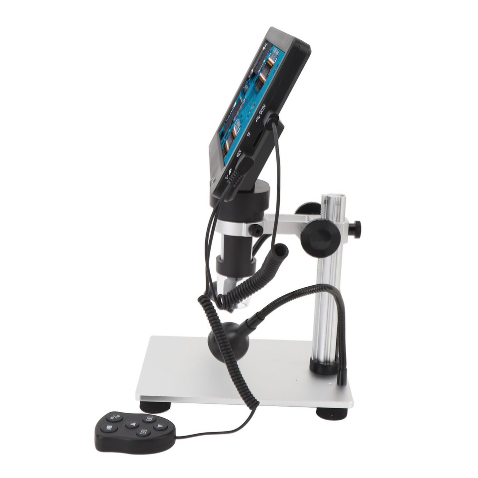 Digital Microscope With 7 Inch Screen And Stand Electronic Microscope ...