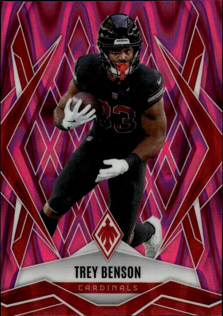 2025 Panini Phoenix - Trey Benson #27 Pink Seismic /75 for sale online ...
