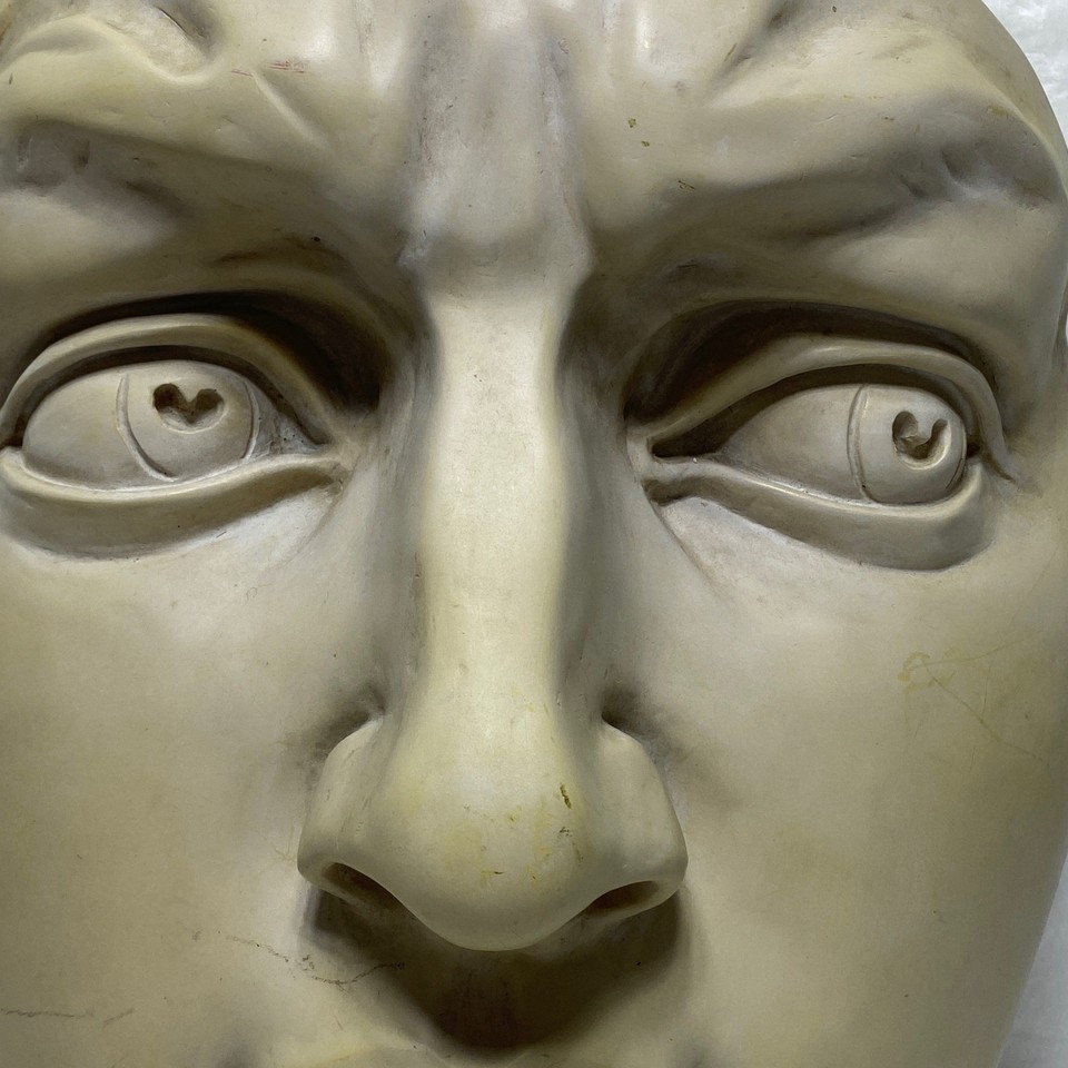 Michelangelo Face Wall Hanging Art Mask Sculpture Bar Deco Man Cave | eBay