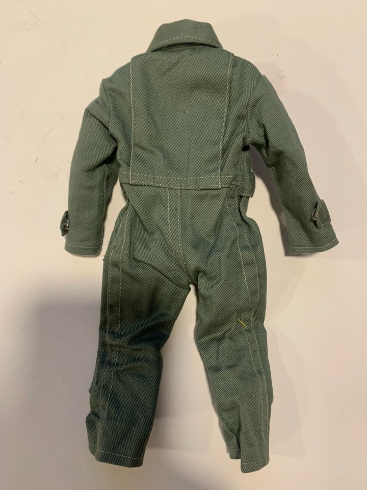 GI JOE 1960s Vintage SCRAMBLE PILOT GREY FLIGHT SUIT Great Condition ...