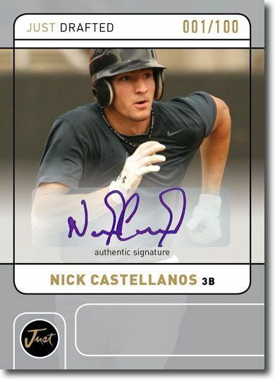 NICK CASTELLANOS 2011 Just DRAFTED Rookie Autograph SILVER Auto RC ...