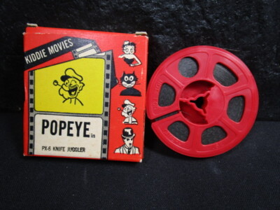Vintage Atlas Films PX6 Kiddie Movies 8mm POPEYE Knife Juggler In Box ...