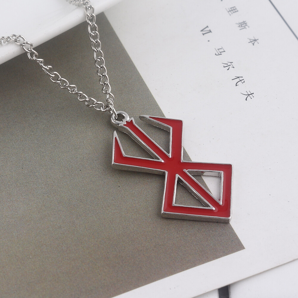 Berserk Keychain Guts Sword Red Behelit Griffith Egg Of King Necklace ...