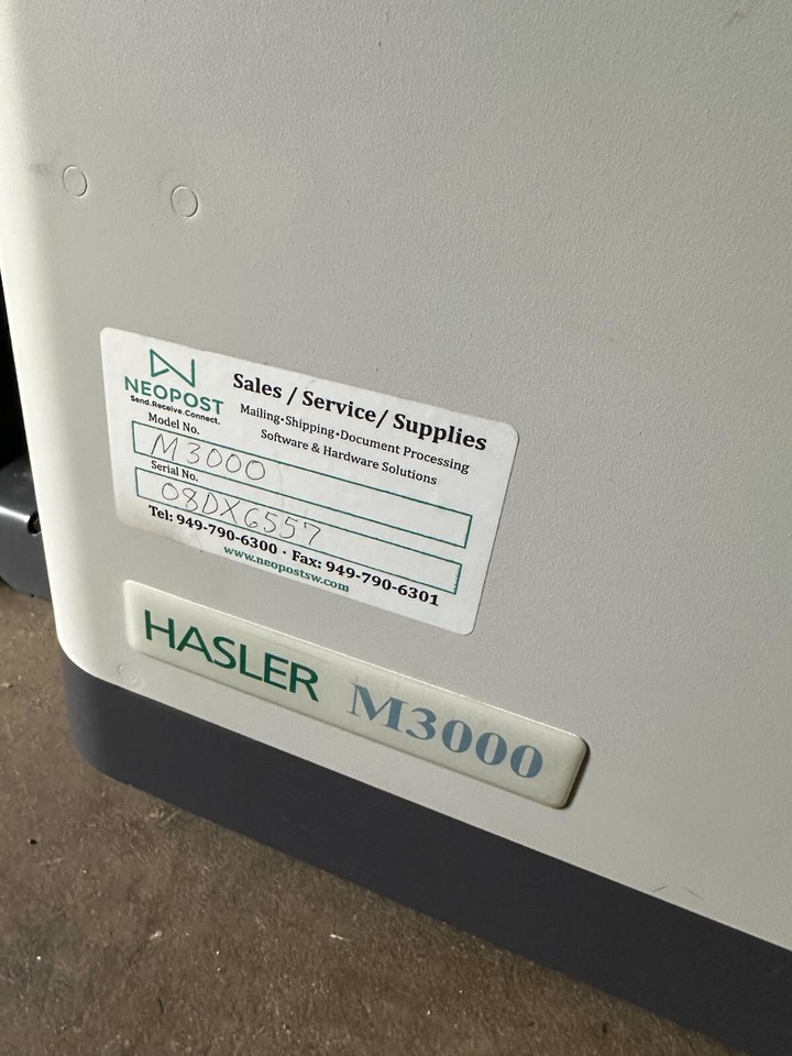 Neopost DS-62 Folding Inserting Machine Hasler M3000 *each | eBay