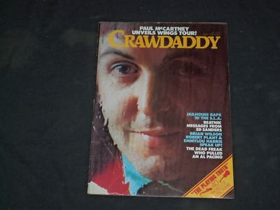 1976 APRIL CRAWDADDY MAGAZINE - PAUL MCCARTNEY COVER - CW 1006 | eBay